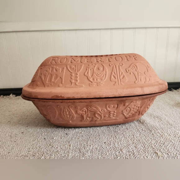 Romertopf | Kitchen | Vintage Romertopf Terra Cotta Clay Baker 11 Made ...